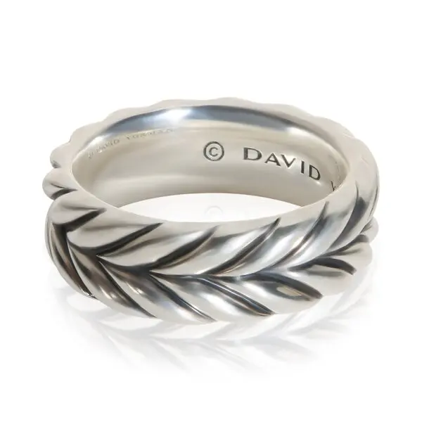 David Yurman Sterling Silver Chevron Band