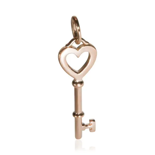 Tiffany & Co. Rose Gold Heart Key Pendant