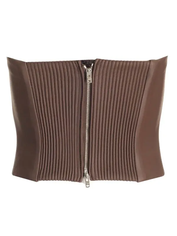 Amiri Leather Bustier