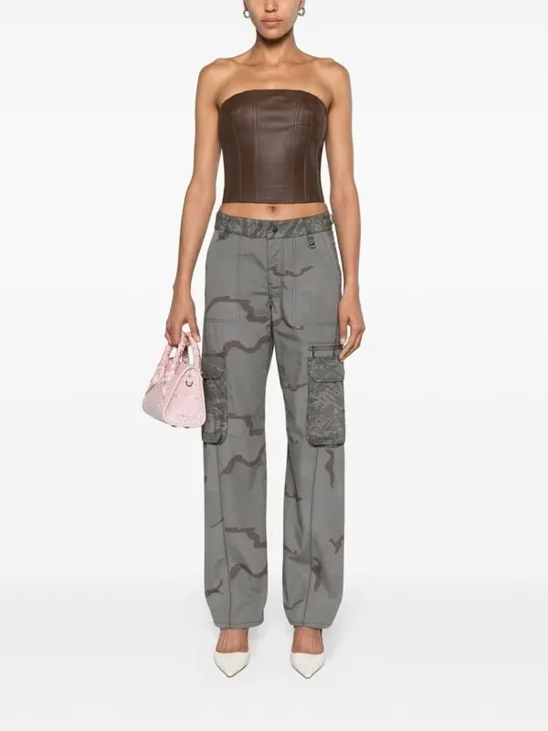 Amiri Leather Bustier