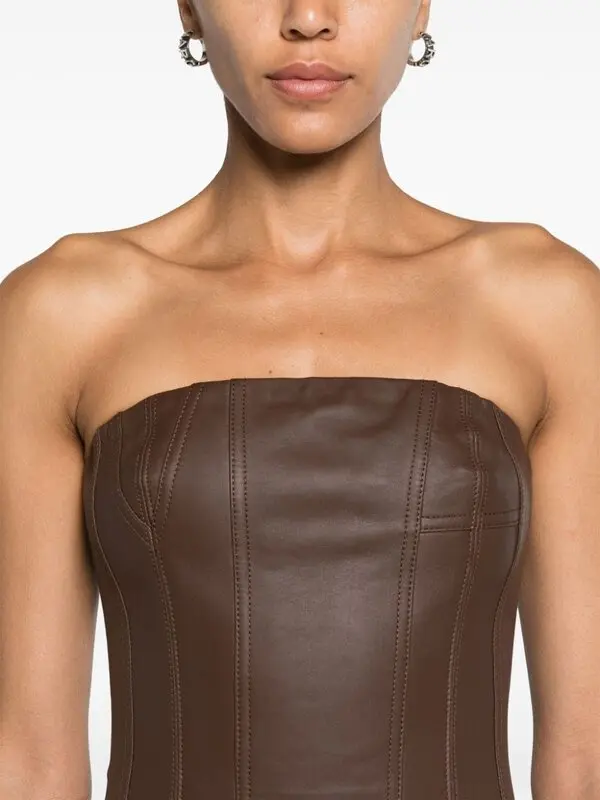 Amiri Leather Bustier