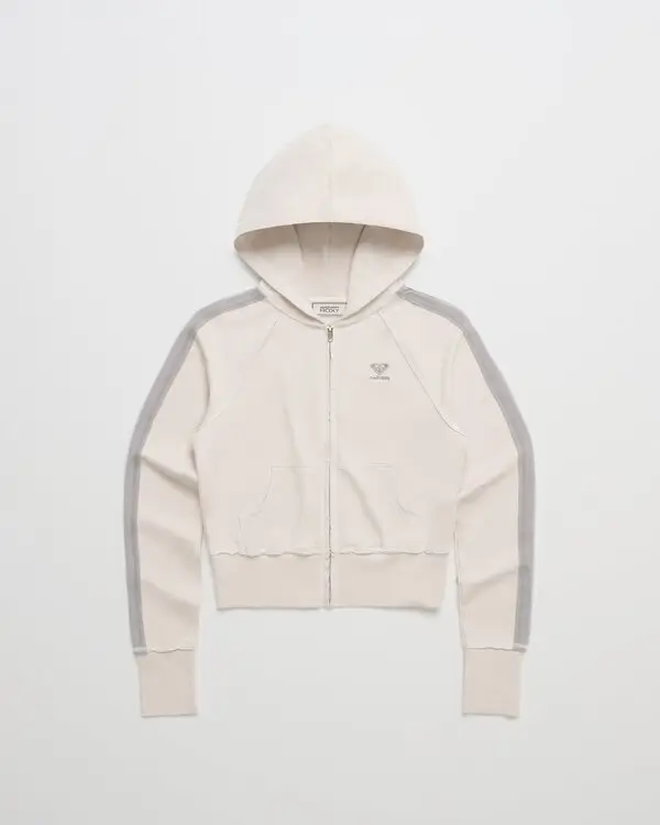 ROXY X MADHAPPY French Terry Shrunken Full Zip Jacket