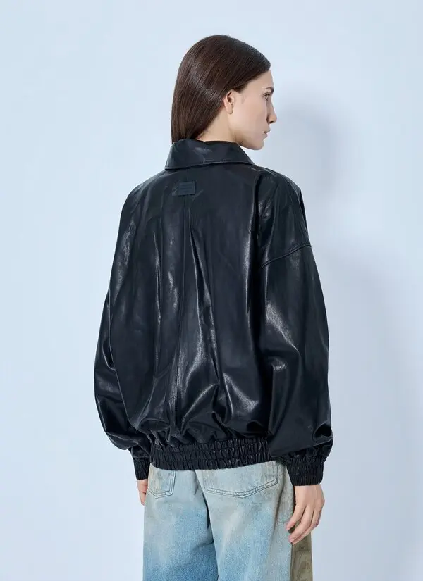 Acne Studios Leather Bomber Jacket