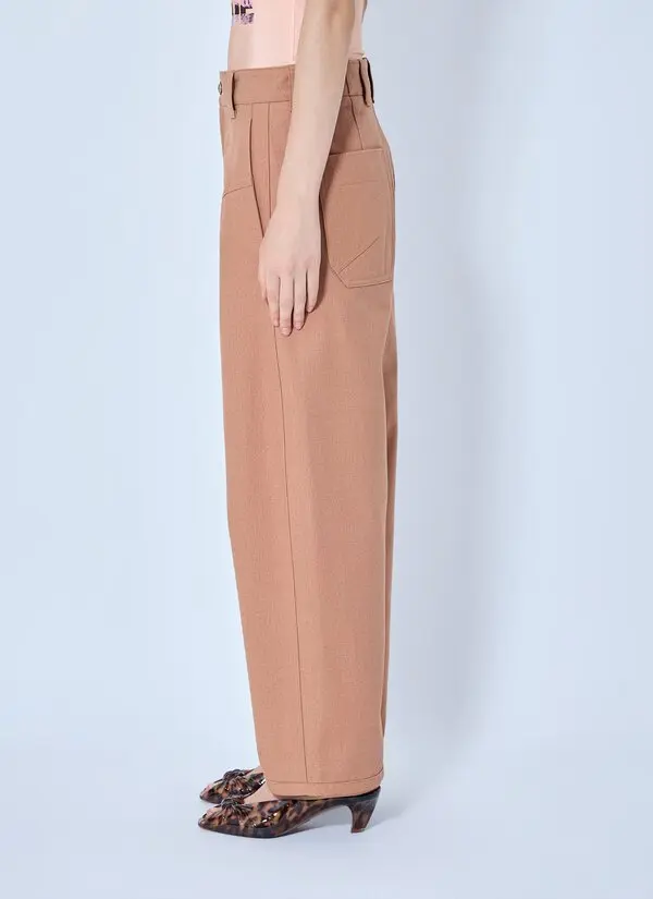 Chloé Wide-leg Barrel Trousers
