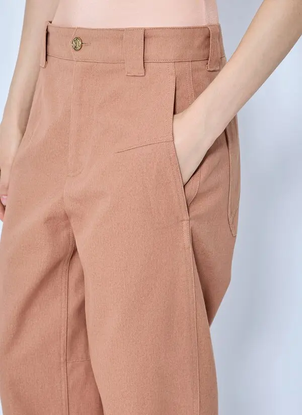 Chloé Wide-leg Barrel Trousers