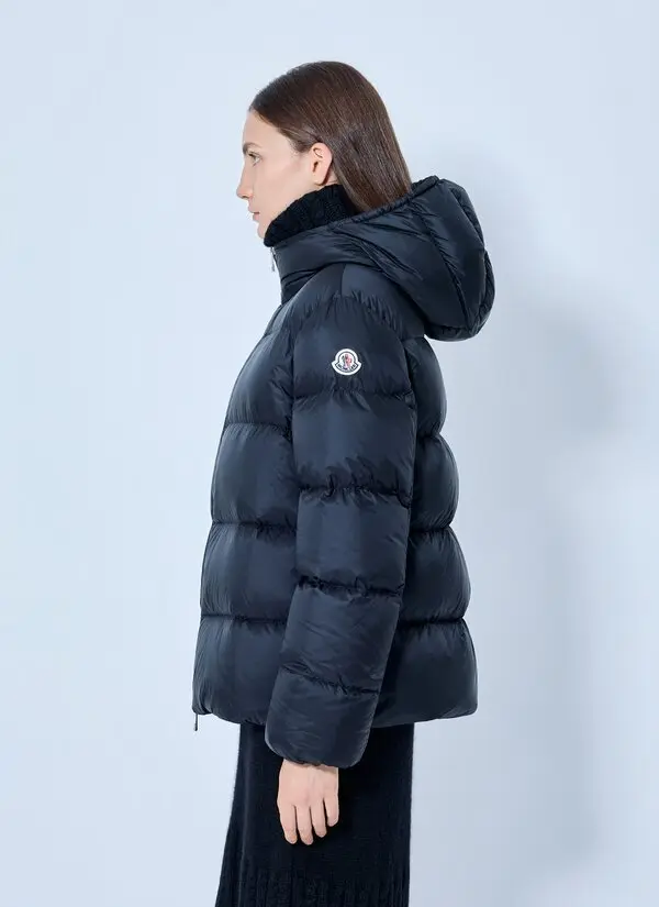 Moncler Feligule Hooded Short Down Jacket - Black