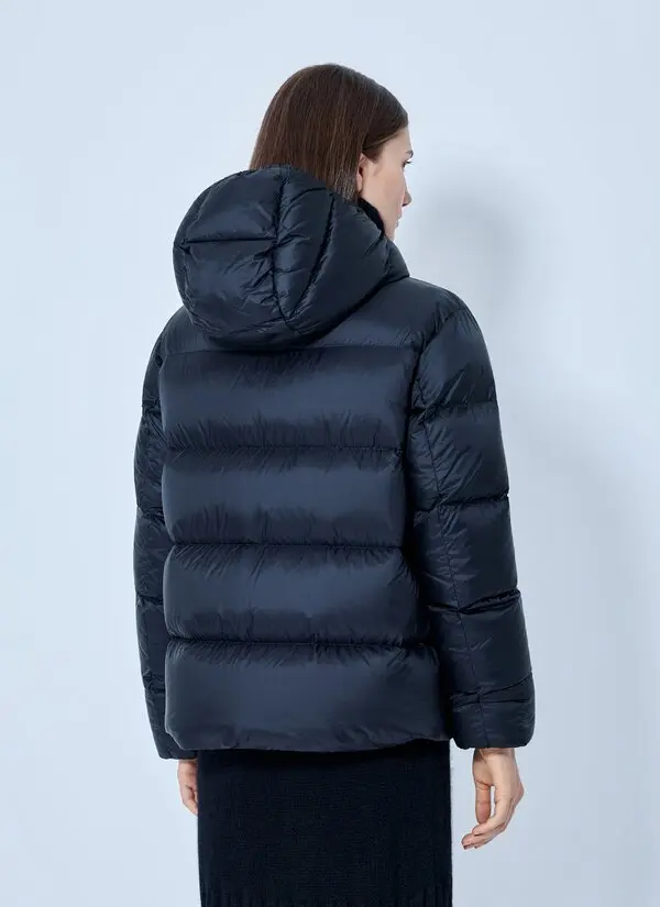 Moncler Feligule Hooded Short Down Jacket - Black