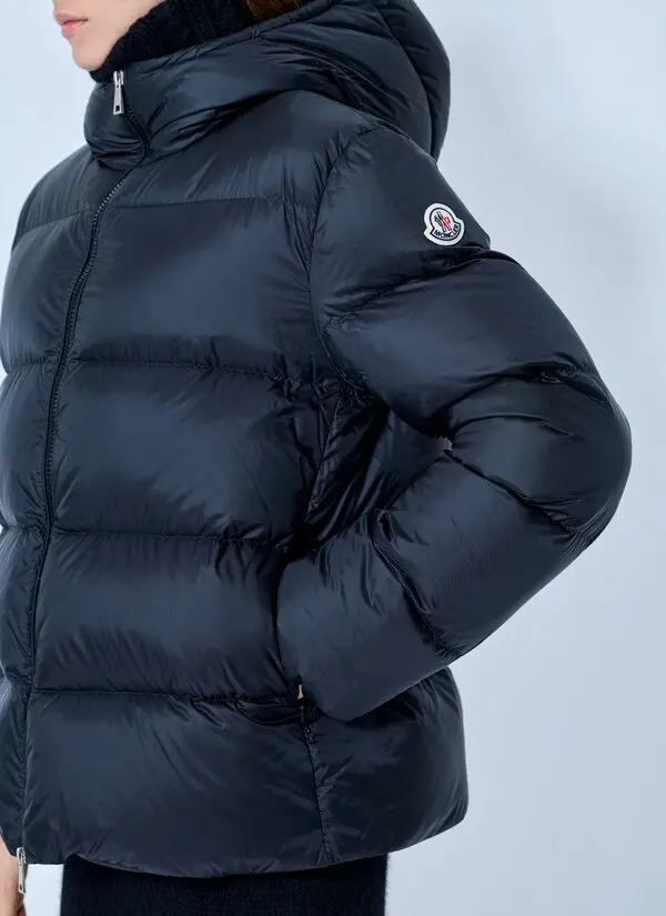Moncler Feligule Hooded Short Down Jacket - Black