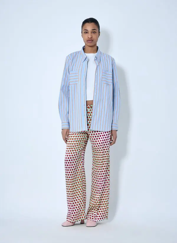 Dries Van Noten Wide-leg Patterned Trousers
