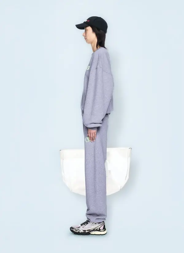 Off-White Embroidered Logo Cotton-jersey Track Pants - Gray