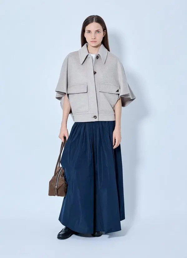 Max Mara Cape-style Wool Jacket