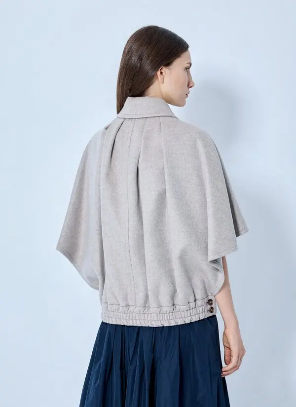Max Mara Cape-style Wool Jacket
