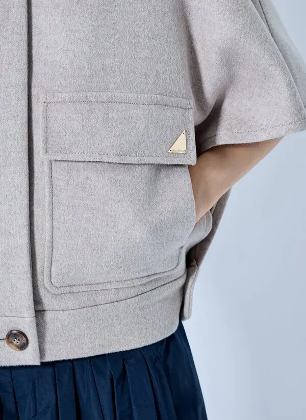 Max Mara Cape-style Wool Jacket