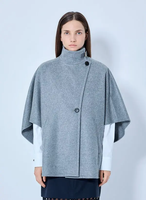 Max Mara Asymmetric Cashmere Cape