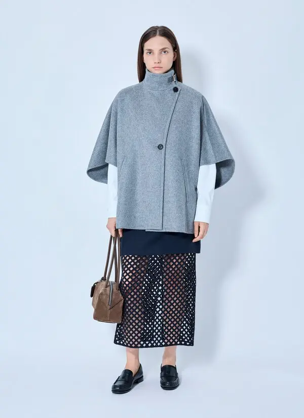 Max Mara Asymmetric Cashmere Cape