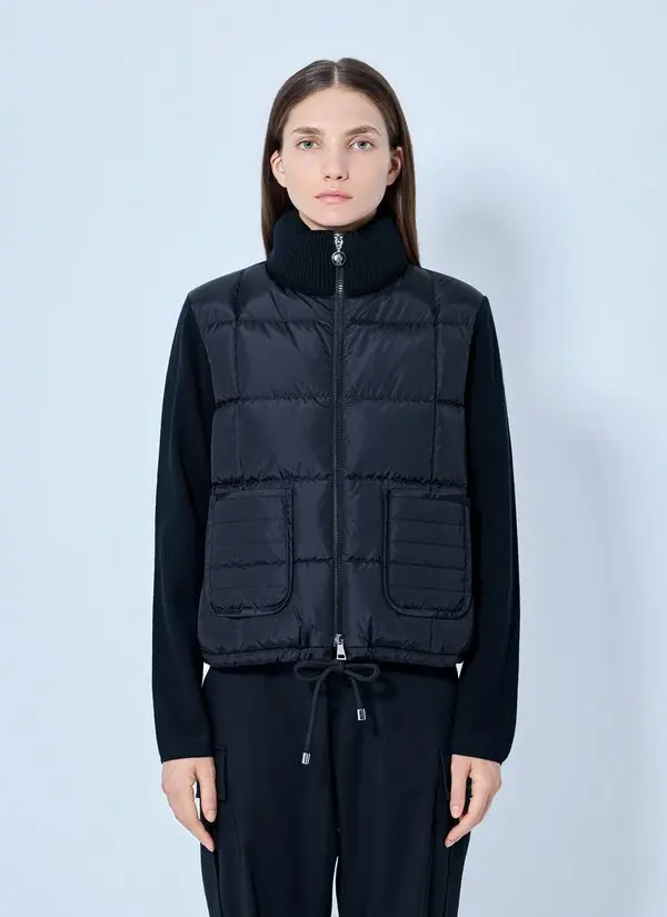 Moncler Padded Zip Vest - Black
