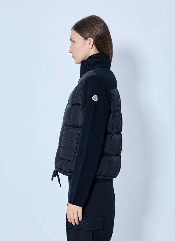 Moncler Padded Zip Vest - Black
