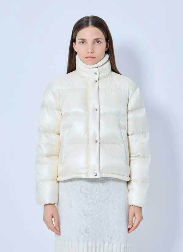 Moncler Tepice Short Down Jacket - White