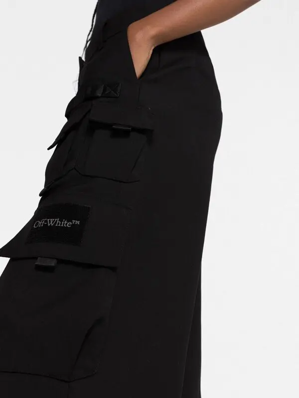 Off-White Virgin Wool Cargo Trousers