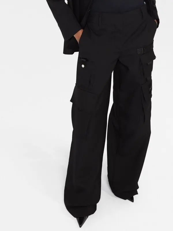 Off-White Virgin Wool Cargo Trousers
