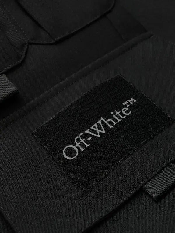 Off-White Virgin Wool Cargo Trousers