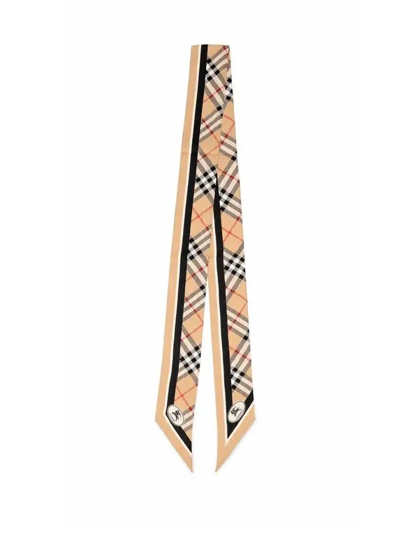 Burberry Check Skinny Scarf
