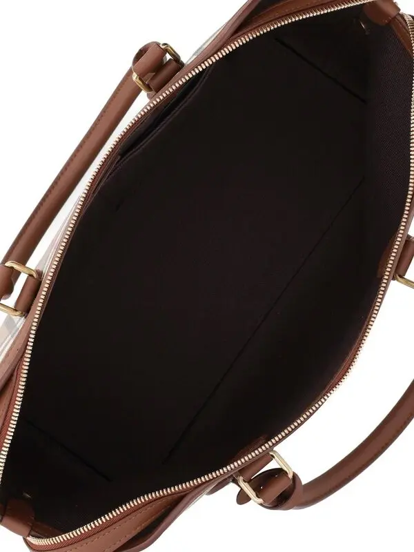Burberry Small Check Tote - Cream