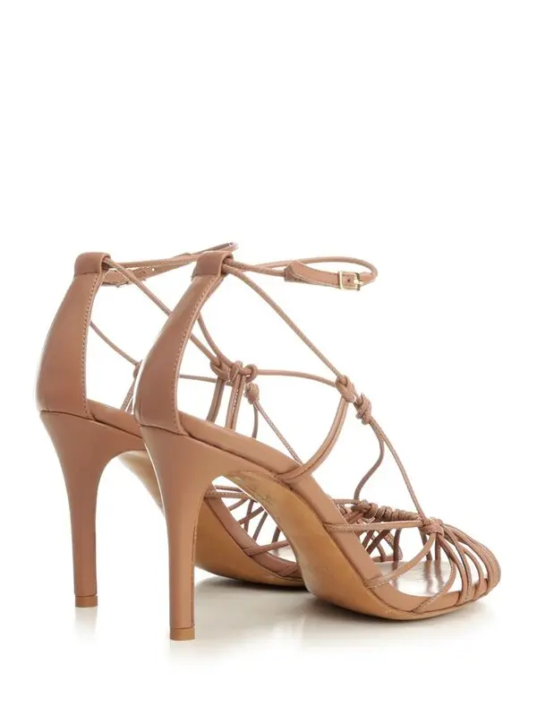 FORTE_FORTE Nappa Leather Thin Heel Sandals