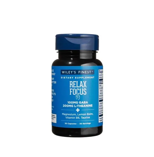 WILEY'S FINEST Wiley S Finest Relax Focus Daily Supplement For Stress Support