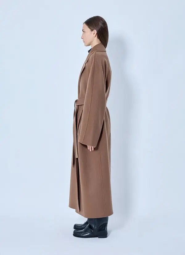 Max Mara Belted Wool Coat - Multicolor
