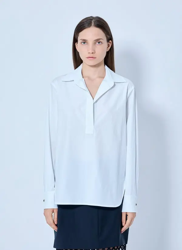 Max Mara Poplin Collar Shirt - White