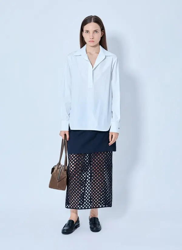 Max Mara Poplin Collar Shirt - White