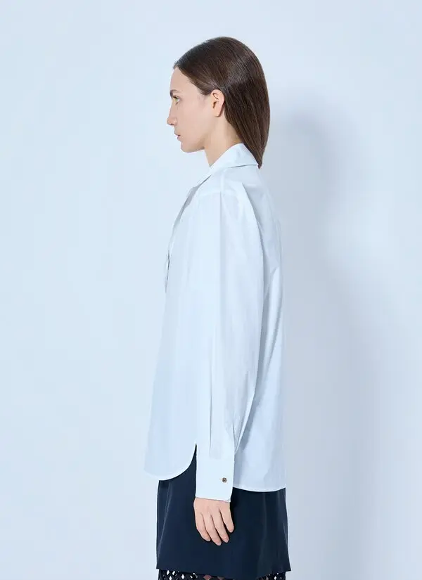 Max Mara Poplin Collar Shirt - White