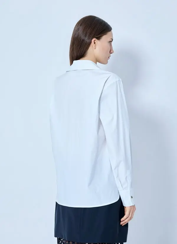 Max Mara Poplin Collar Shirt - White