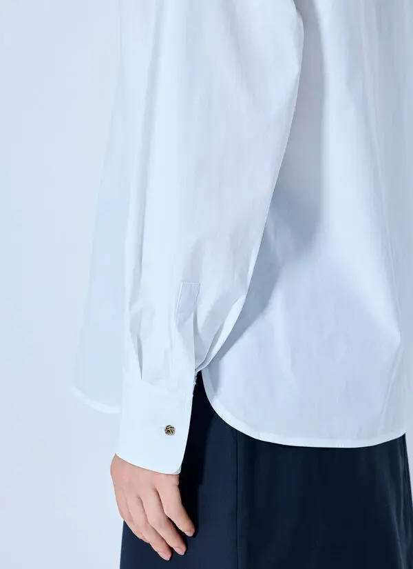 Max Mara Poplin Collar Shirt - White