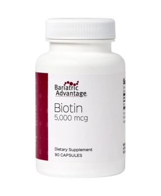 BARIATRIC ADVANTAGE Biotin 5000 Mcg For Bariatric Surgery Patients Easy Digest Mini Capsules Biotin Supplement
