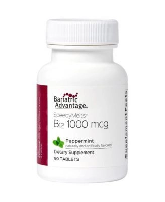 BARIATRIC ADVANTAGE Speedymelts B12 1000 Mcg Fast Melting With 200 Mcg Of Folic Acid For Nutritional Support Peppermint - No Color