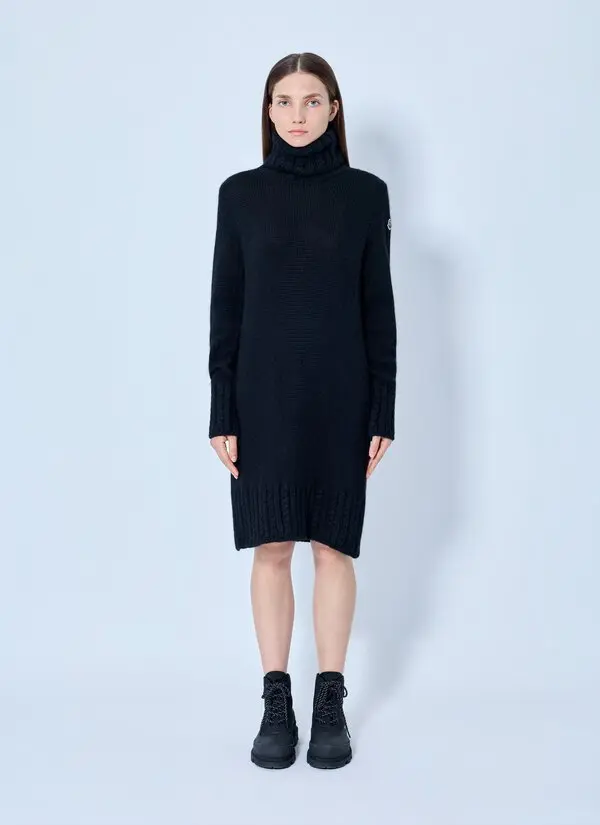 Moncler Turtleneck Knit Dress