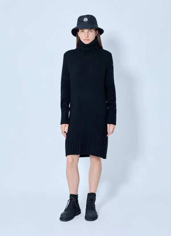 Moncler Turtleneck Knit Dress