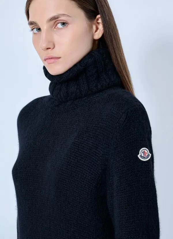 Moncler Turtleneck Knit Dress