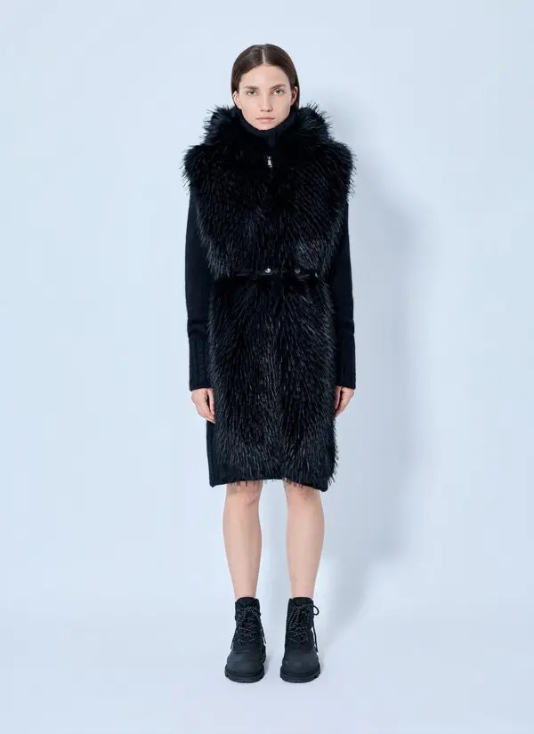 Moncler Textured Wool-blend Coat