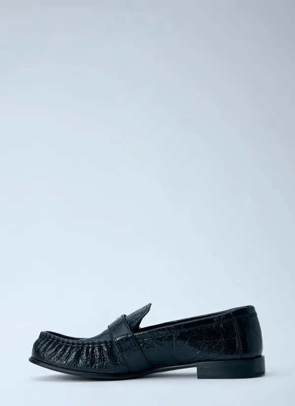 Miu Miu Leather Loafers With Buckle Detail