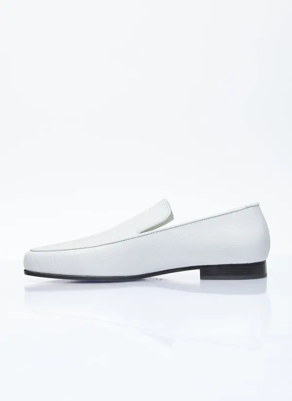 TOTEME Croco Oval Loafers