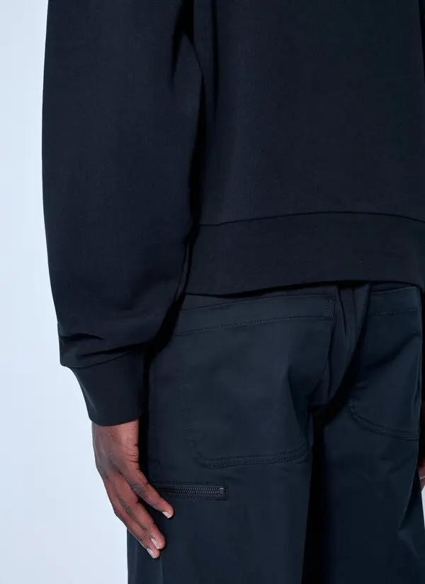 Moncler Half-zip Sweatshirt With Logo Patch