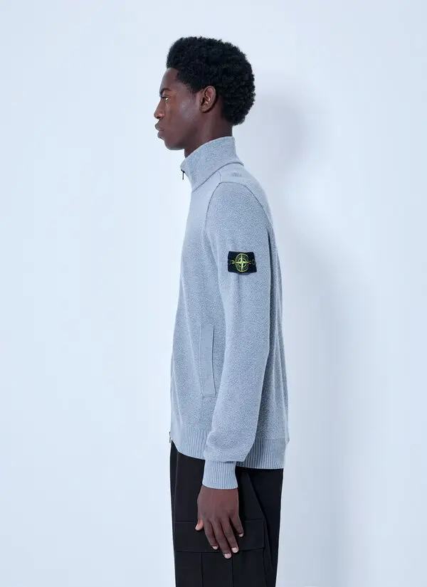 Stone Island Zip-up Knit Sweater