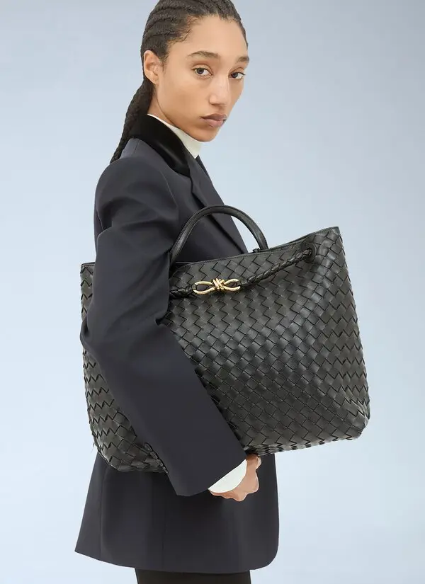 Bottega Veneta Andiamo Handbag - Black