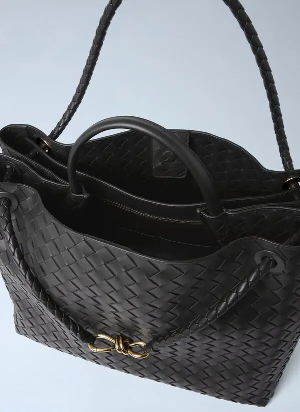 Bottega Veneta Andiamo Handbag - Black