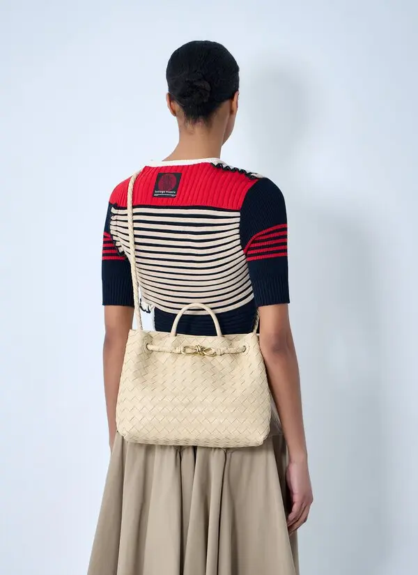 Bottega Veneta Andiamo Medium Handbag - Cream