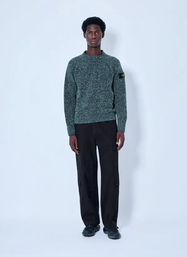 Stone Island Knitted Crewneck Sweater - Green