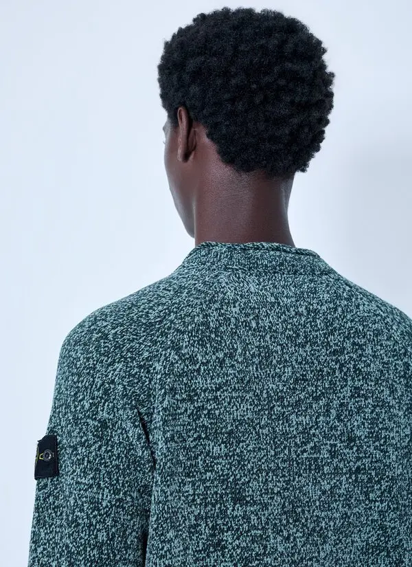 Stone Island Knitted Crewneck Sweater - Green